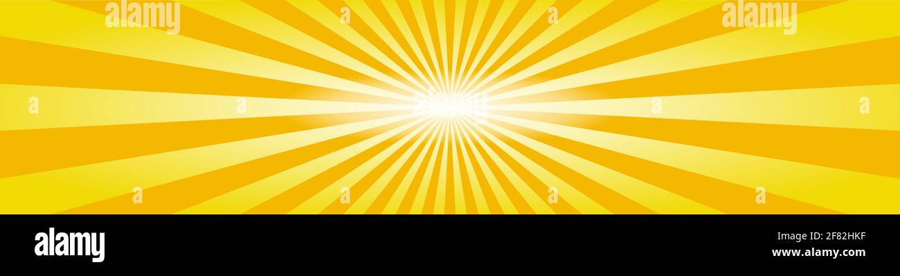 Sun Beam or Solar vector symbol. Perfect for Header of email, letter ...