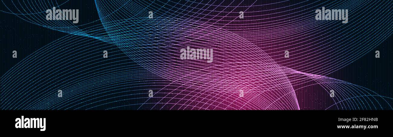 Lines Sound Wave Technology Background,Hi-tech Digital and sound wave ...