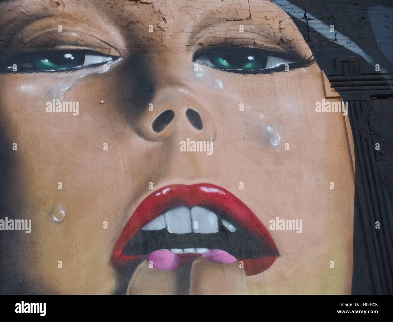 Graffiti street art on run hi-res stock photography and images - Alamy