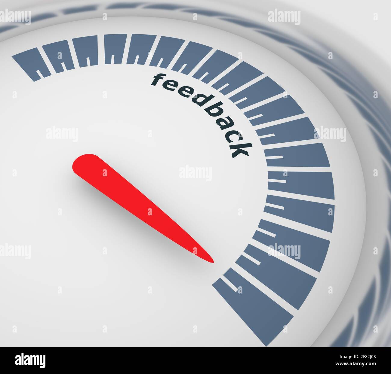 Customer feedback level scale with arrow. The measuring device icon ...