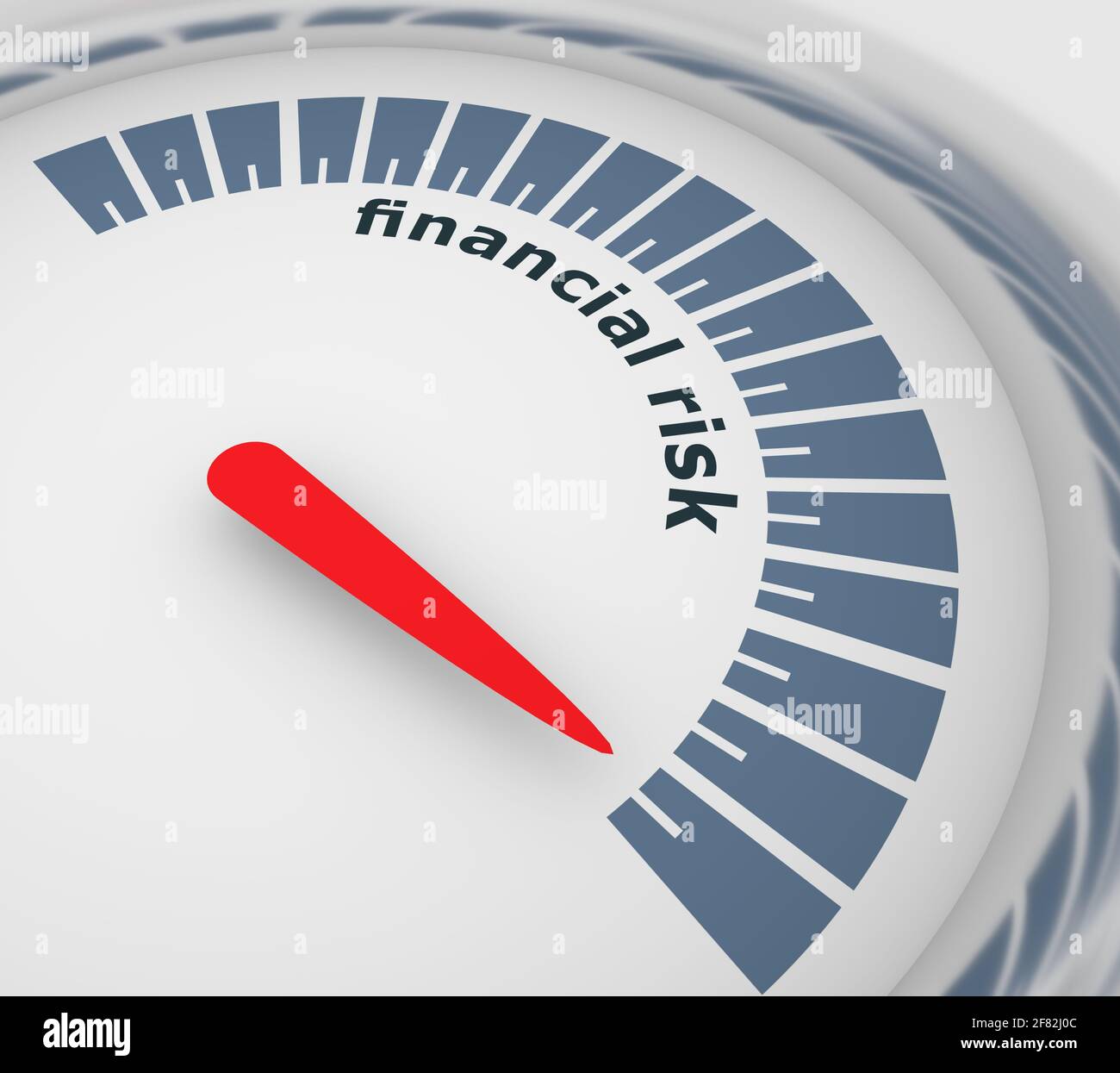 Financial risk level scale with arrow. The measuring device icon. Sign ...