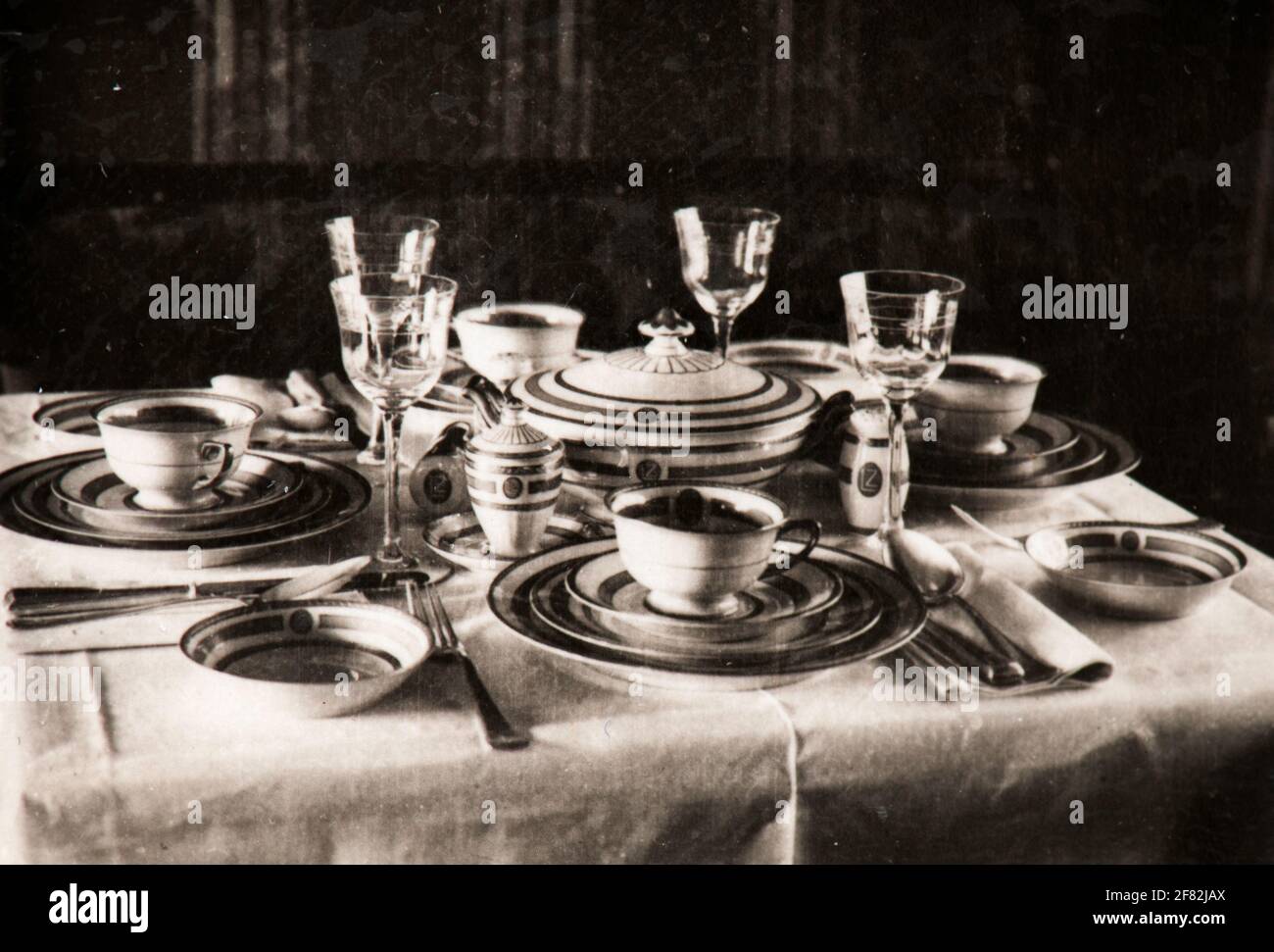 View of inside the passenger cabin of Graf Zeppelin airship Stock Photo ...