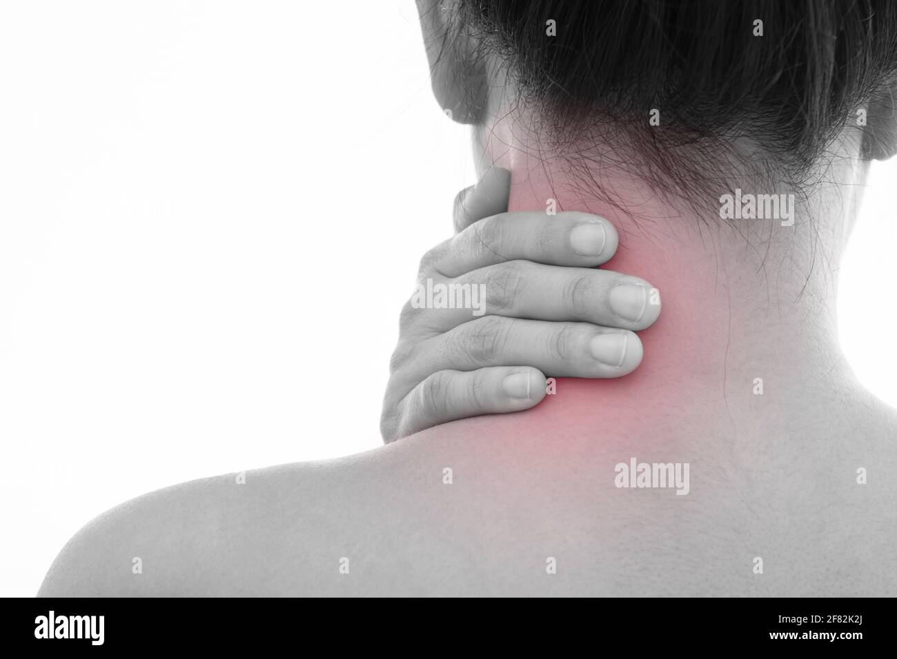 Women hand around neck hi-res stock photography and images - Alamy
