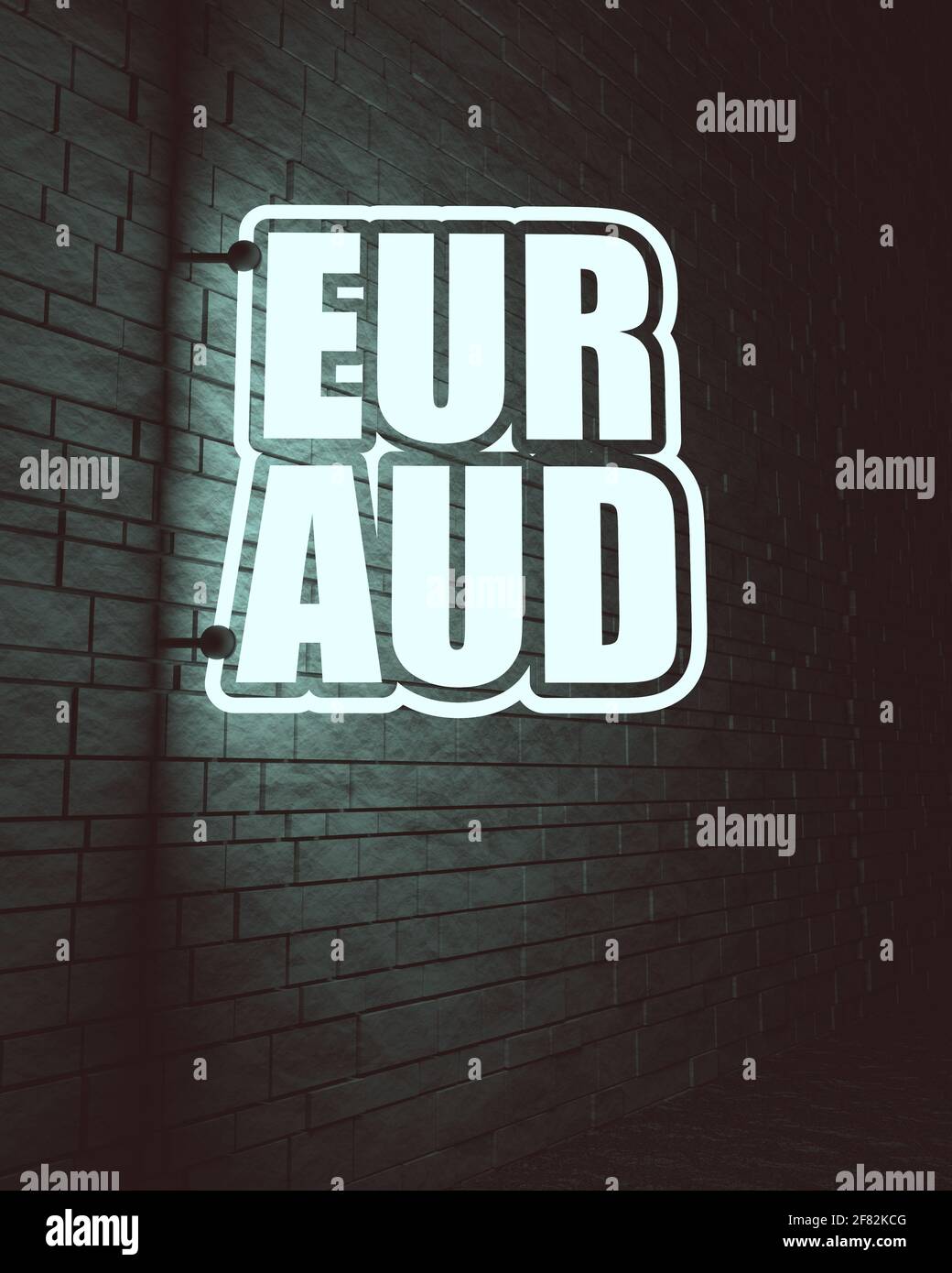 Financial market concept. Currency pair. Acronym EUR - European Union ...