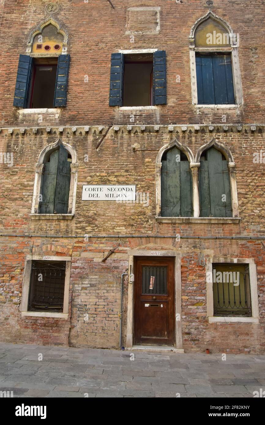Venice marco polo house hi-res stock photography and images - Alamy