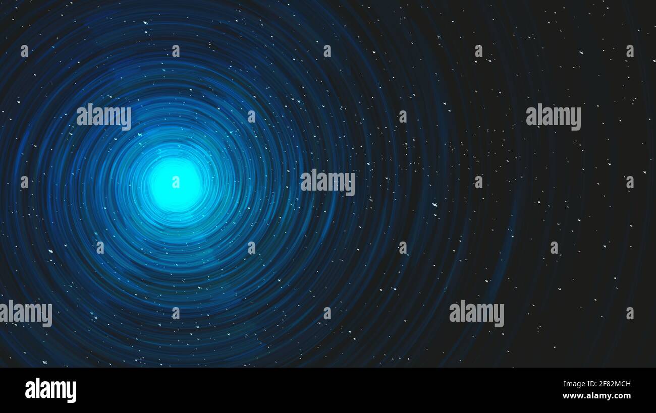 Ultra Blue Light Spiral Black Hole on Galaxy Background.planet and ...