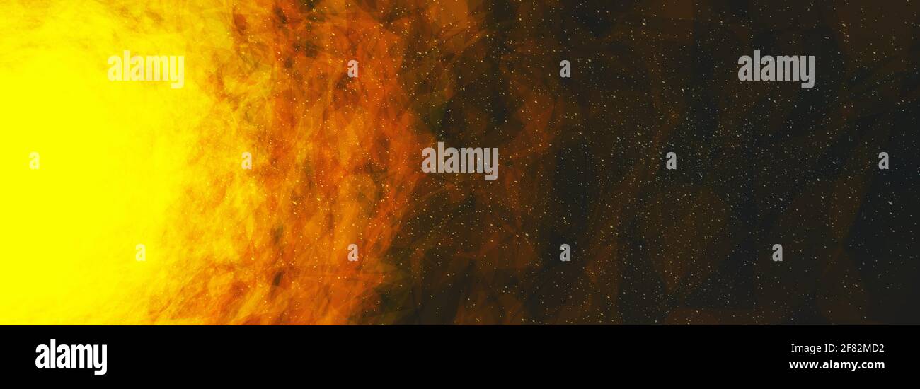 Vector Explosion The Sun on interstellar Universe background,science ...