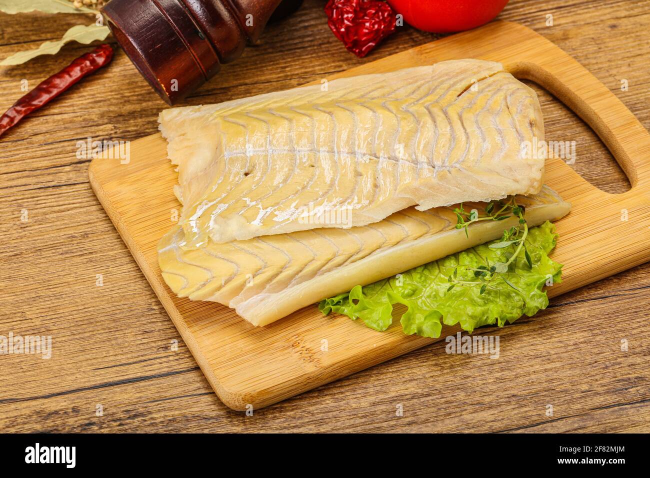 Raw cod fish fillet for cooking Stock Photo - Alamy