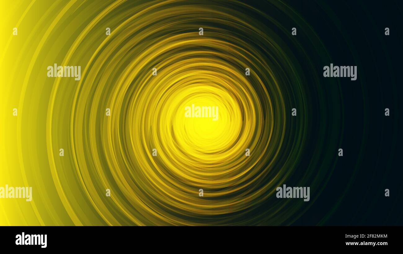 Comic Yellow Spiral Black Hole on Black Galaxy Background.planet and ...