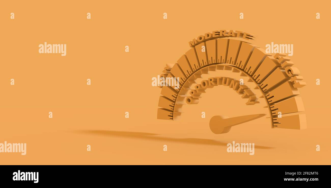Scale with arrow. The opportunity level measuring device icon. Sign ...