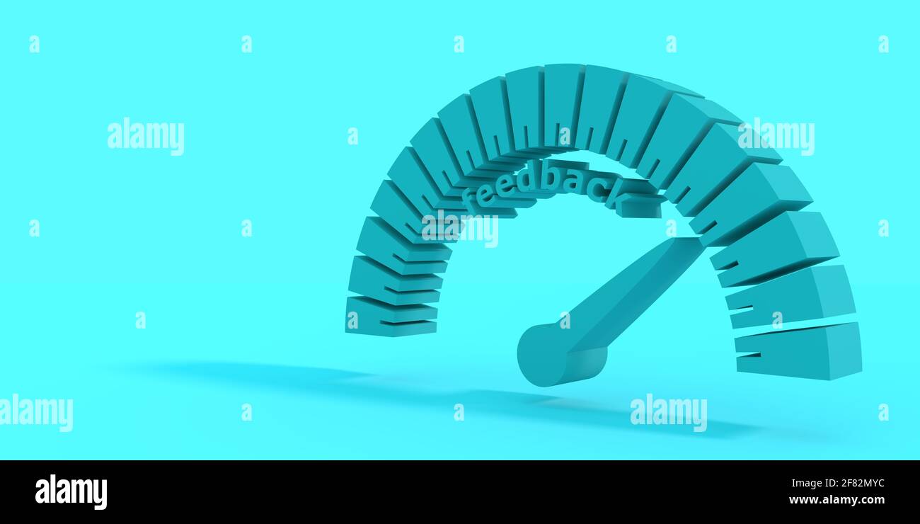 Customer feedback level scale with arrow. The measuring device icon ...