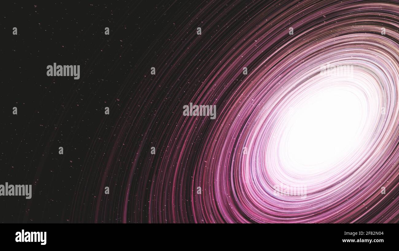 Pink Black Hole on Galaxy Background.planet and physics concept design ...