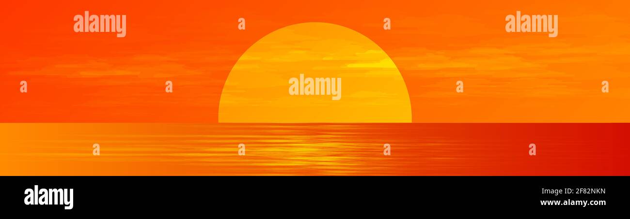 Panorama view red sea Stock Vector Images - Alamy