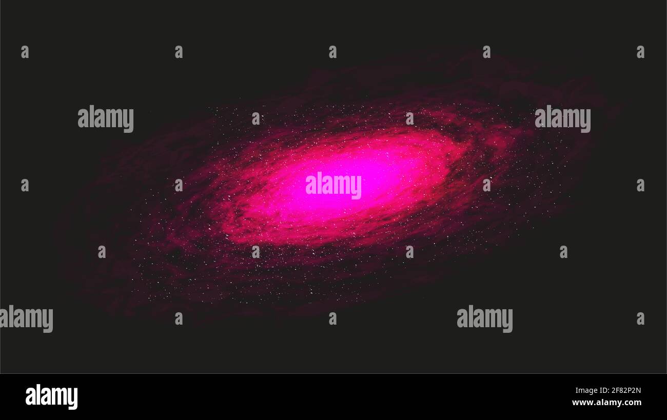 Realistic Pink nebula on Milky Way galaxy background,Universe and ...
