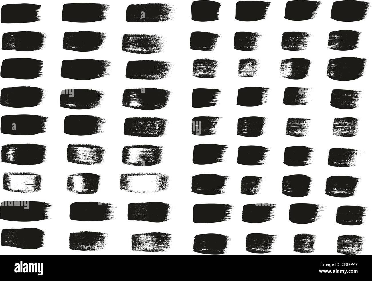 Flat Calligraphy Paint Brush Regular Straight Lines Mix High Detail ...