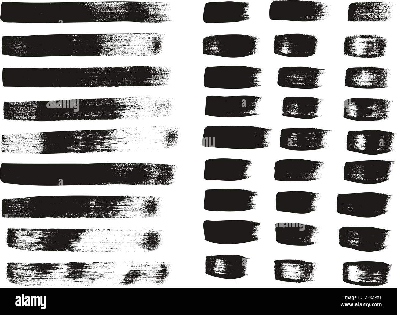 Flat Calligraphy Paint Brush Regular Straight Lines Mix High Detail ...