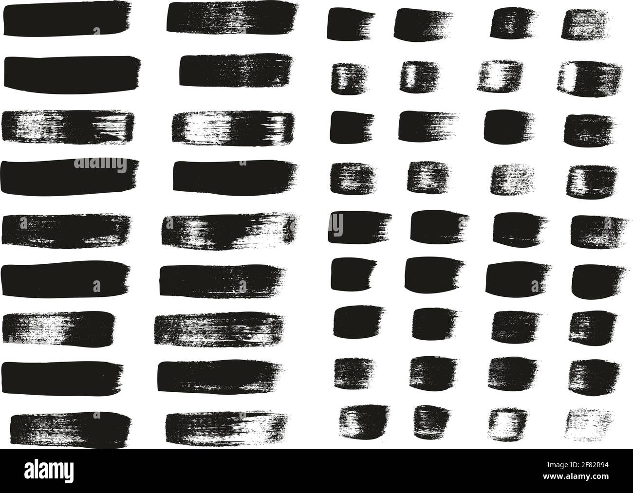 Flat Calligraphy Paint Brush Regular Straight Lines Mix High Detail ...