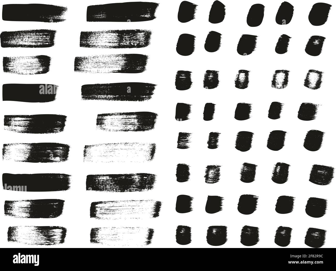 Flat Calligraphy Paint Brush Regular Straight Lines Mix High Detail ...