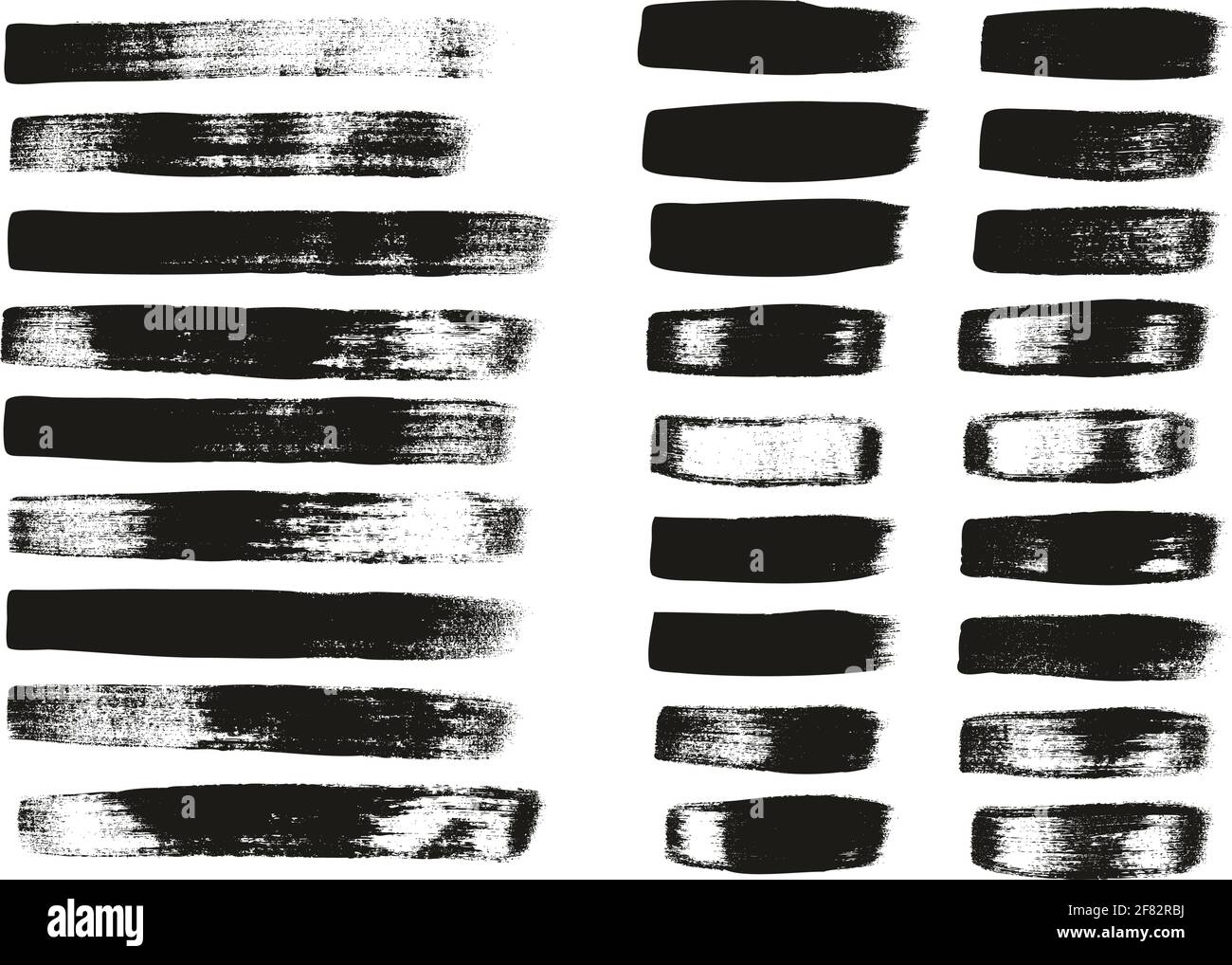 Flat Calligraphy Paint Brush Regular Straight Lines Mix High Detail ...