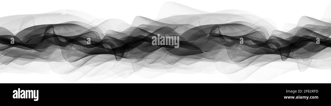 Panorama Soft Sound Wave on White paper background,audio wave diagram ...