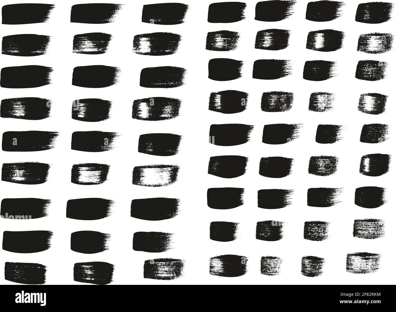 Flat Calligraphy Paint Brush Regular Straight Lines Mix High Detail ...