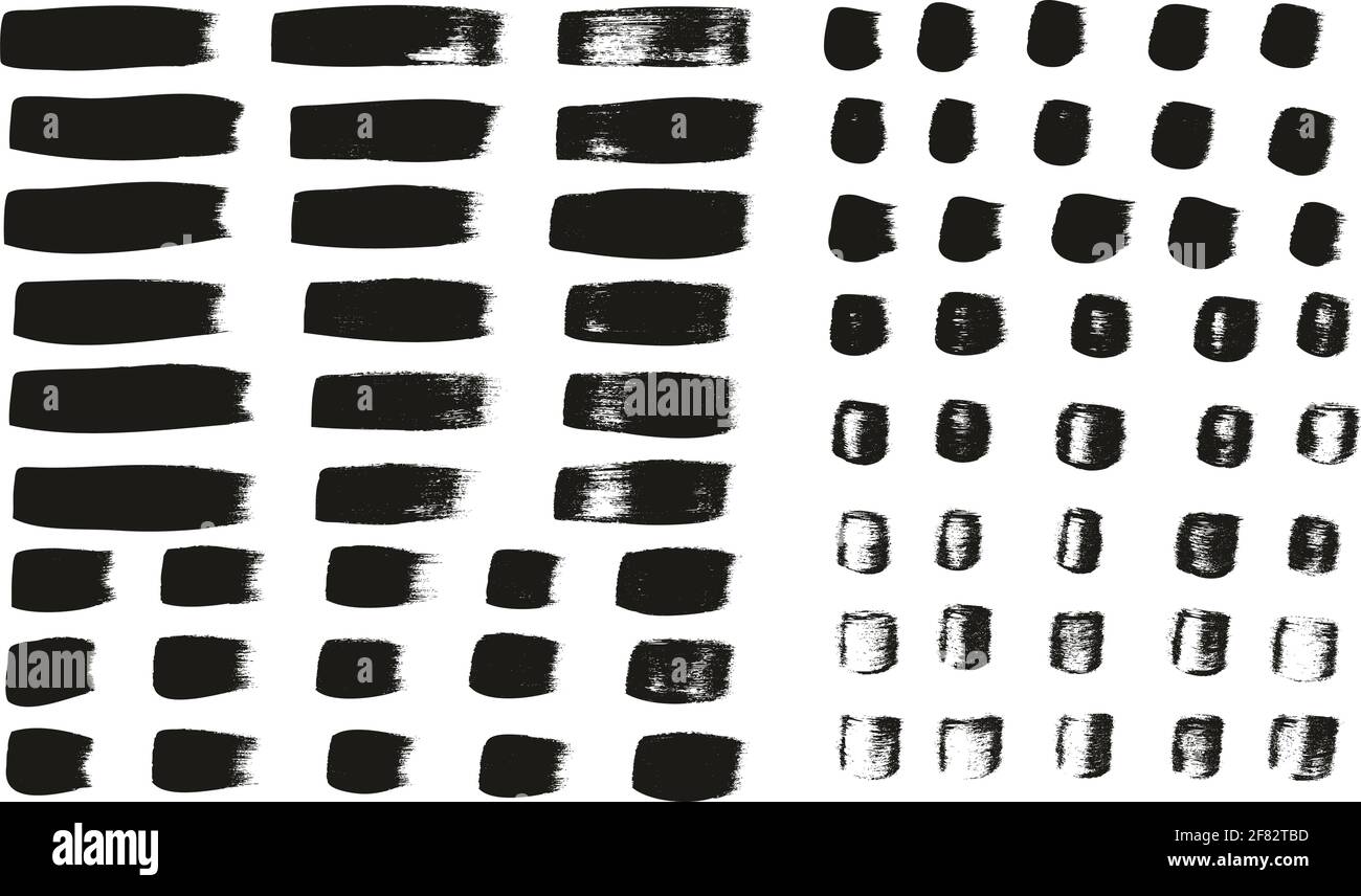 Flat Calligraphy Paint Brush Regular Straight Lines Mix High Detail ...