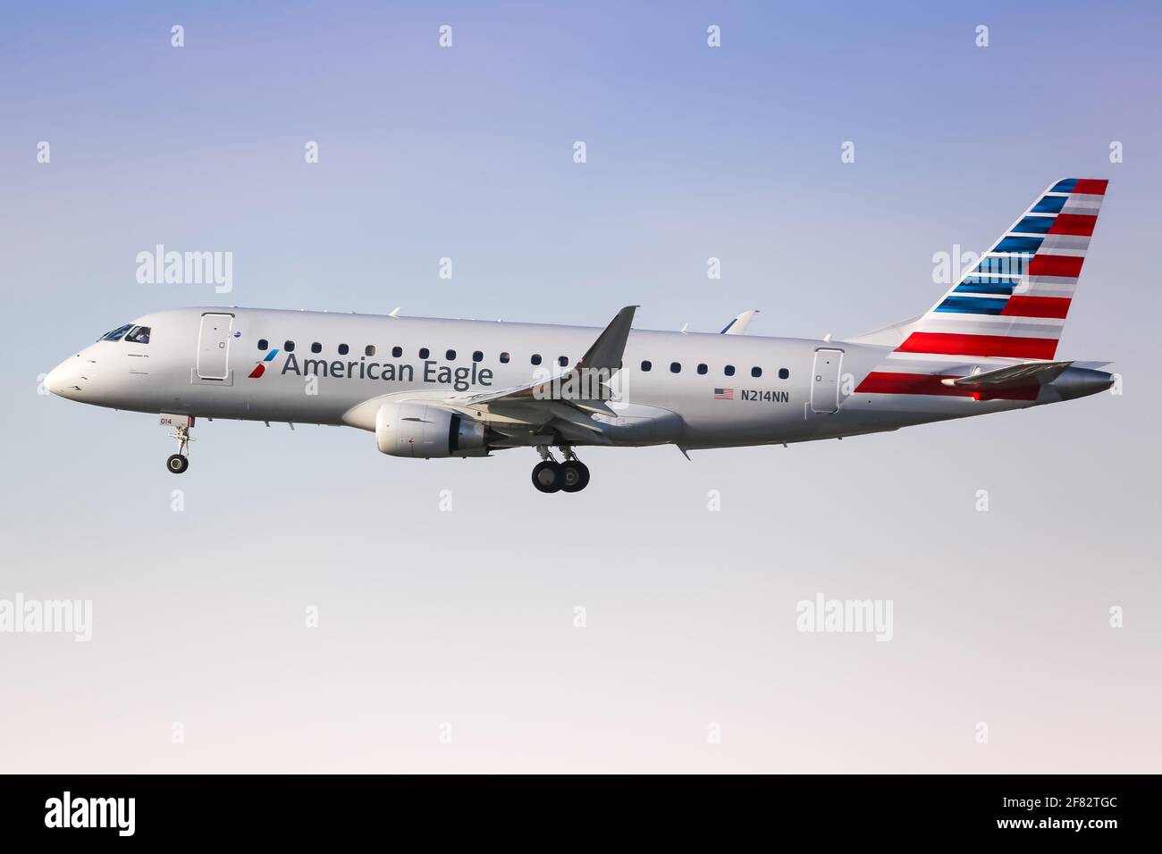 Los Angeles, USA – 20. February 2016: American Eagle Embraer 170 at Los ...