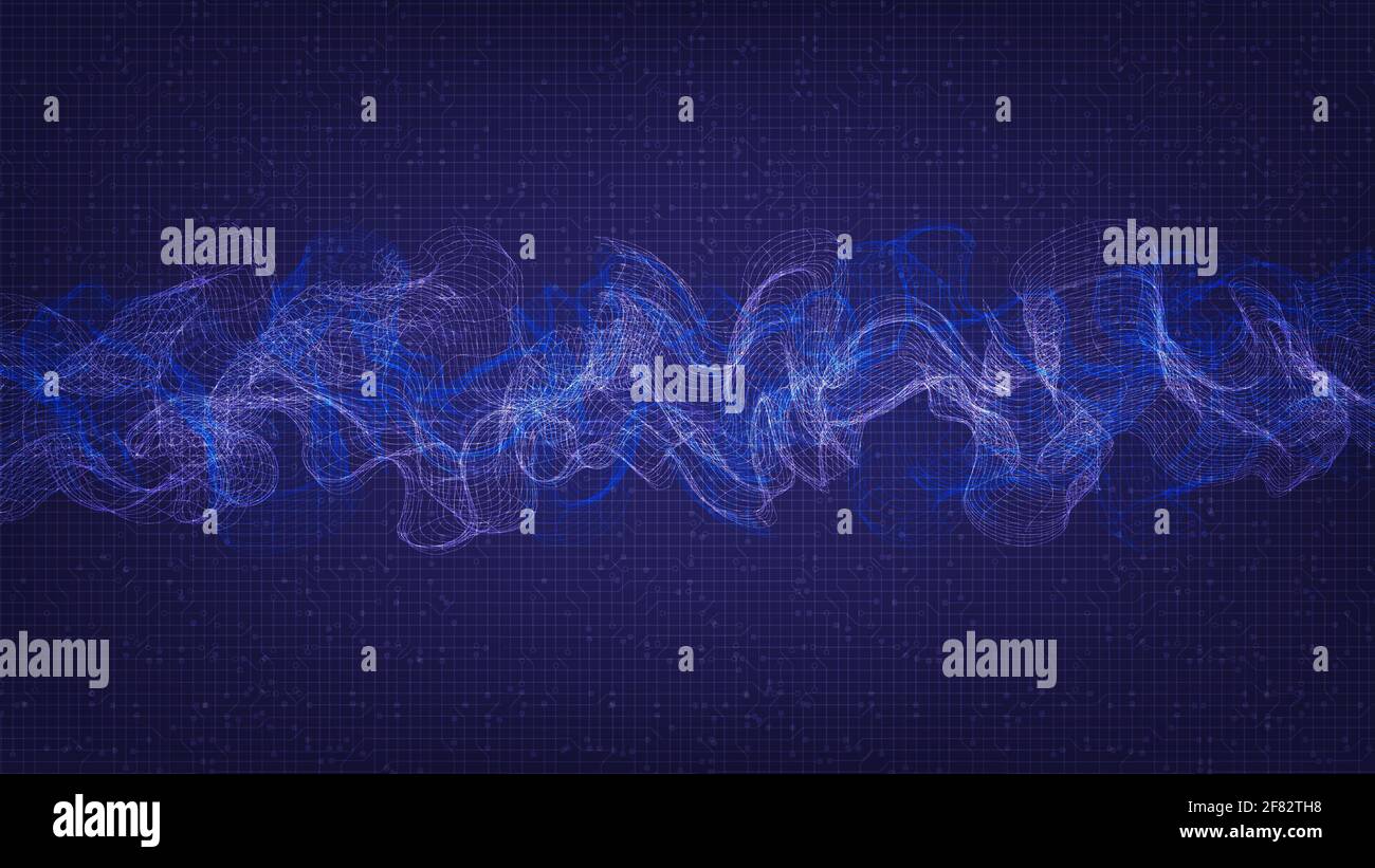 Modern Digital Sound Wave,Technology and earthquake wave concept,design ...