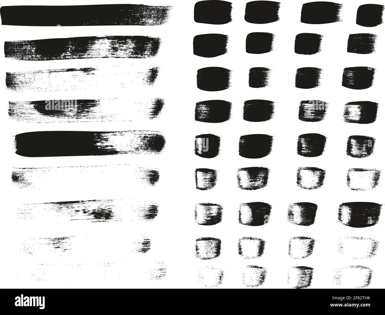 Flat Calligraphy Paint Brush Regular Straight Lines Mix High Detail ...