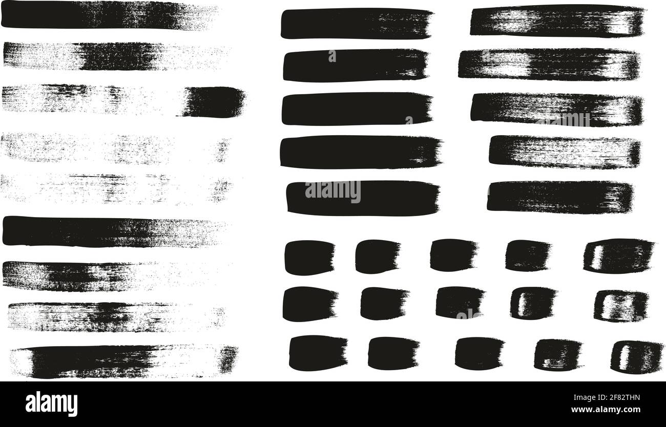 Flat Calligraphy Paint Brush Regular Straight Lines Mix High Detail ...