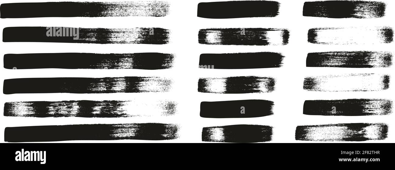 Flat Calligraphy Paint Brush Regular Straight Lines Mix High Detail ...