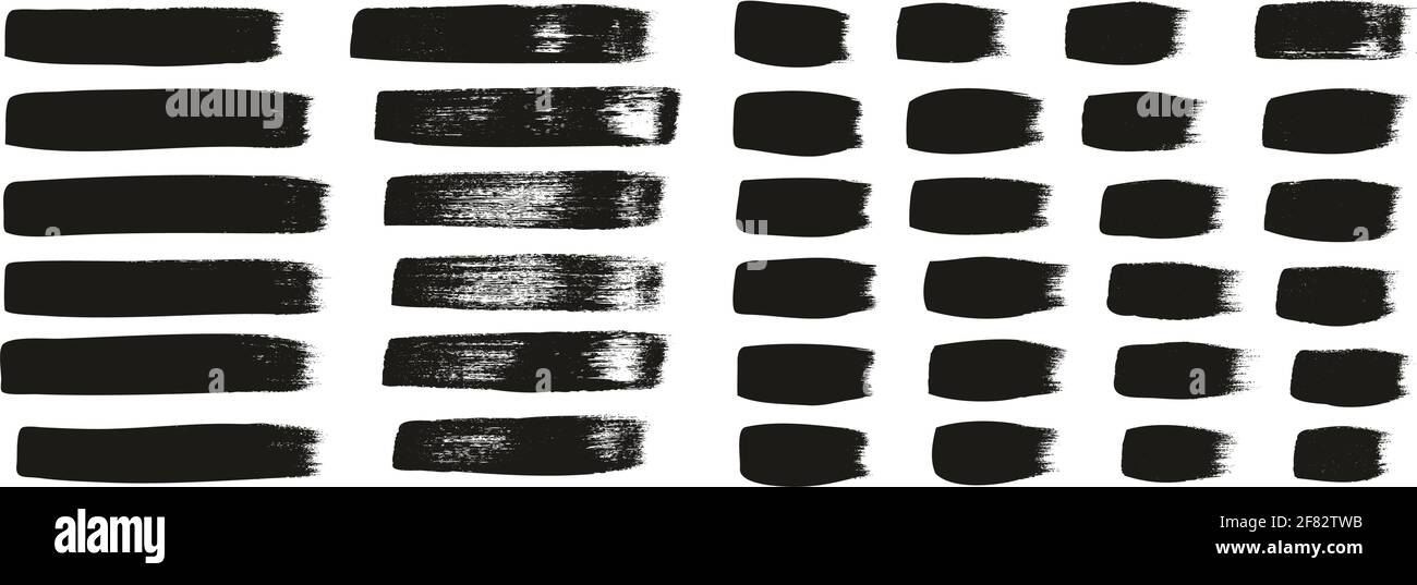 Flat Calligraphy Paint Brush Regular Straight Lines Mix High Detail ...