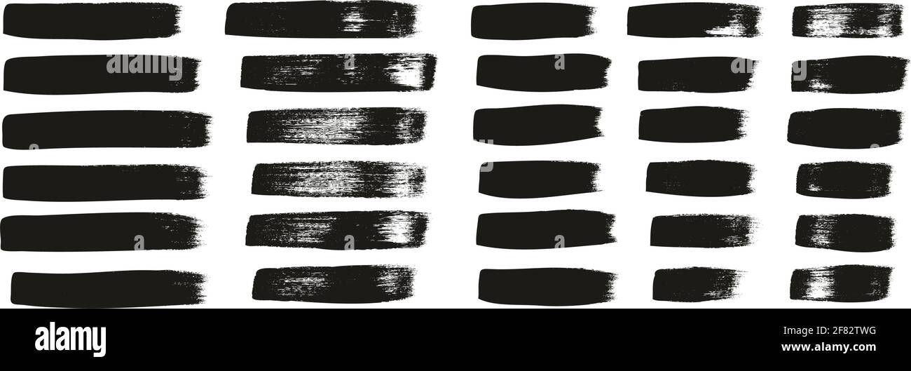 Flat Calligraphy Paint Brush Regular Straight Lines Mix High Detail ...