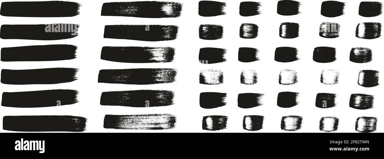 Flat Calligraphy Paint Brush Regular Straight Lines Mix High Detail ...