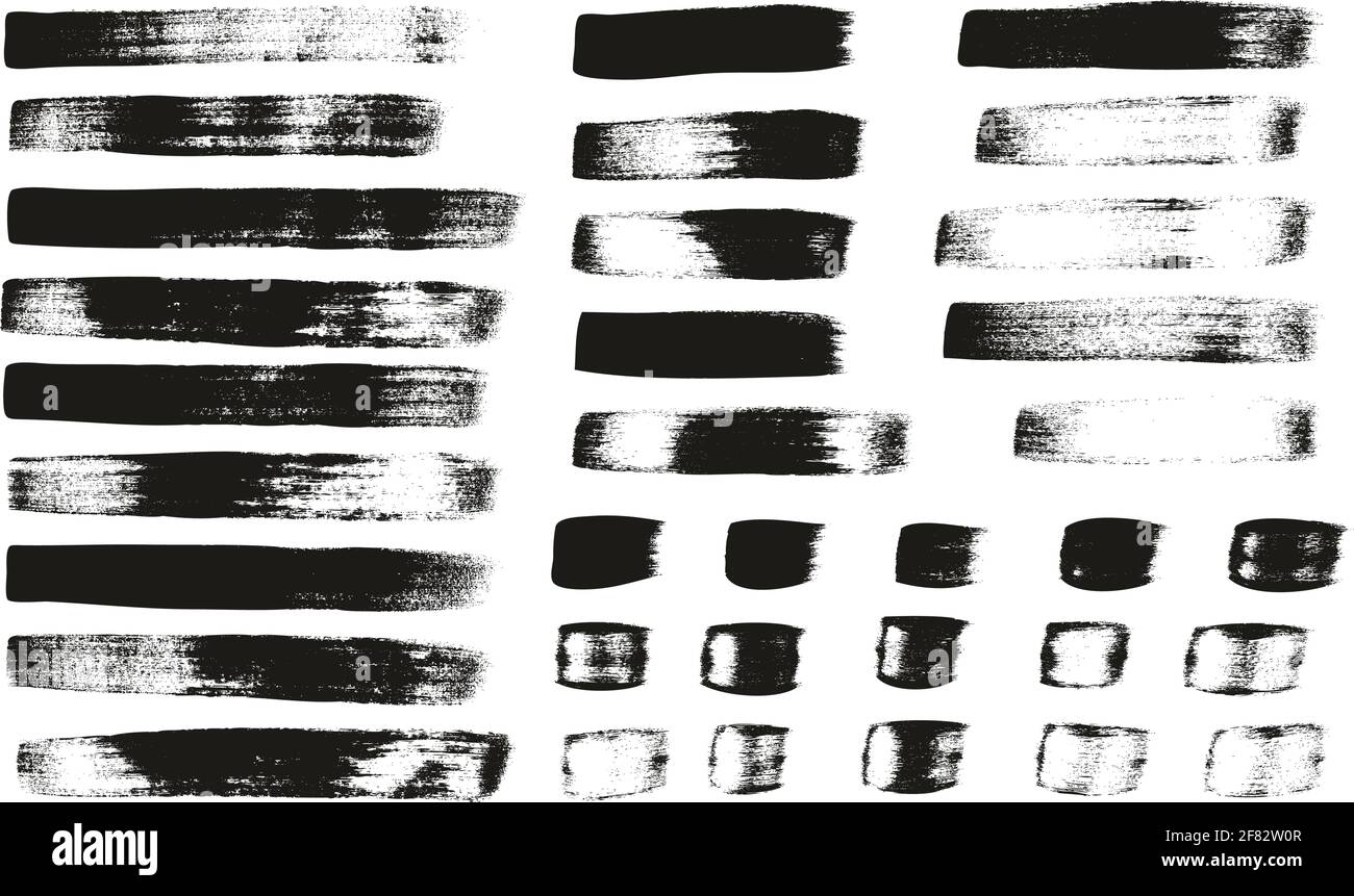 Flat Calligraphy Paint Brush Regular Straight Lines Mix High Detail ...