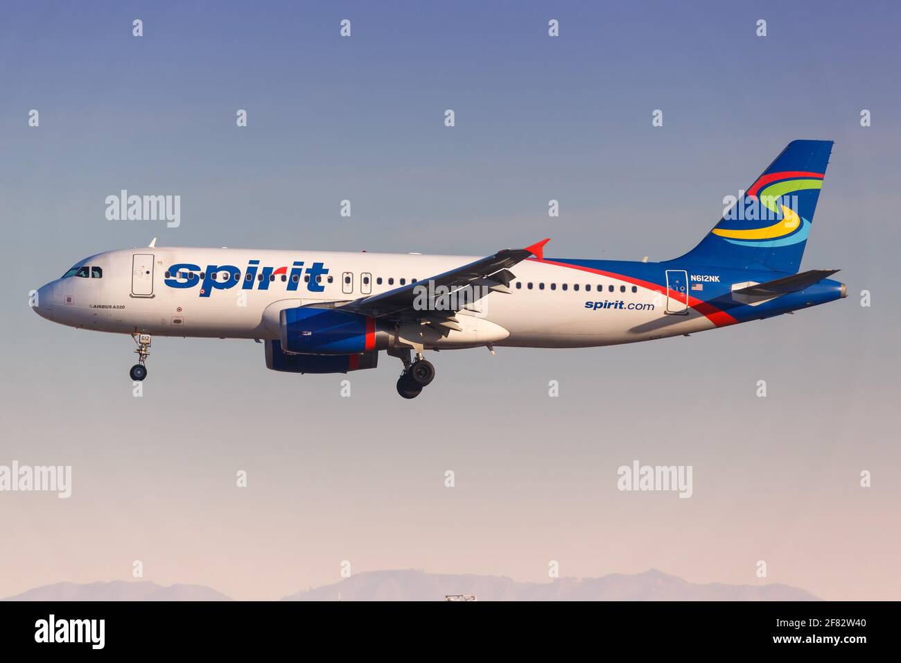 Los Angeles, USA – 21. February 2016: Spirit Airlines Airbus A320 at ...