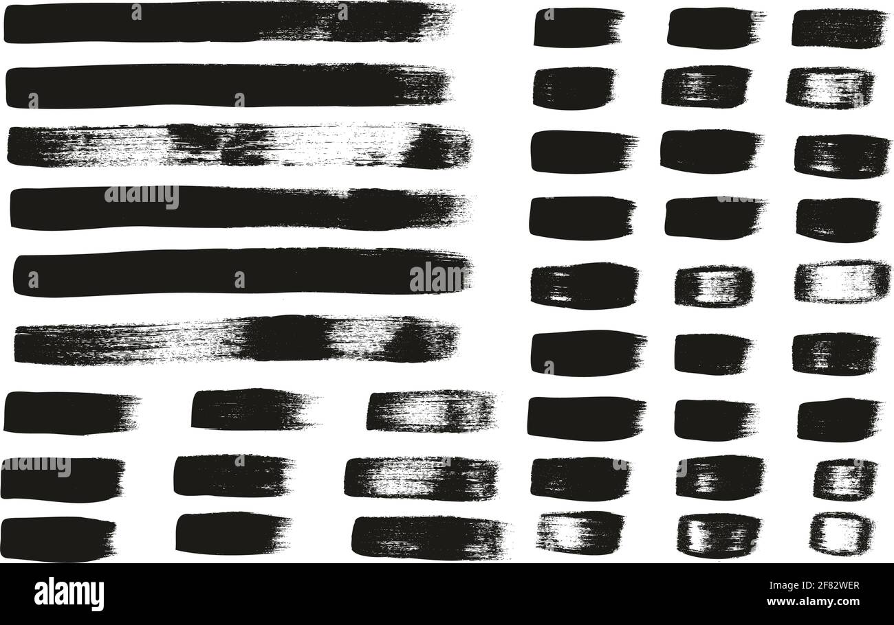 Flat Calligraphy Paint Brush Regular Straight Lines Mix High Detail ...