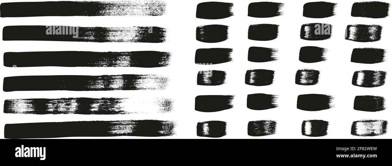 Flat Calligraphy Paint Brush Regular Straight Lines Mix High Detail ...