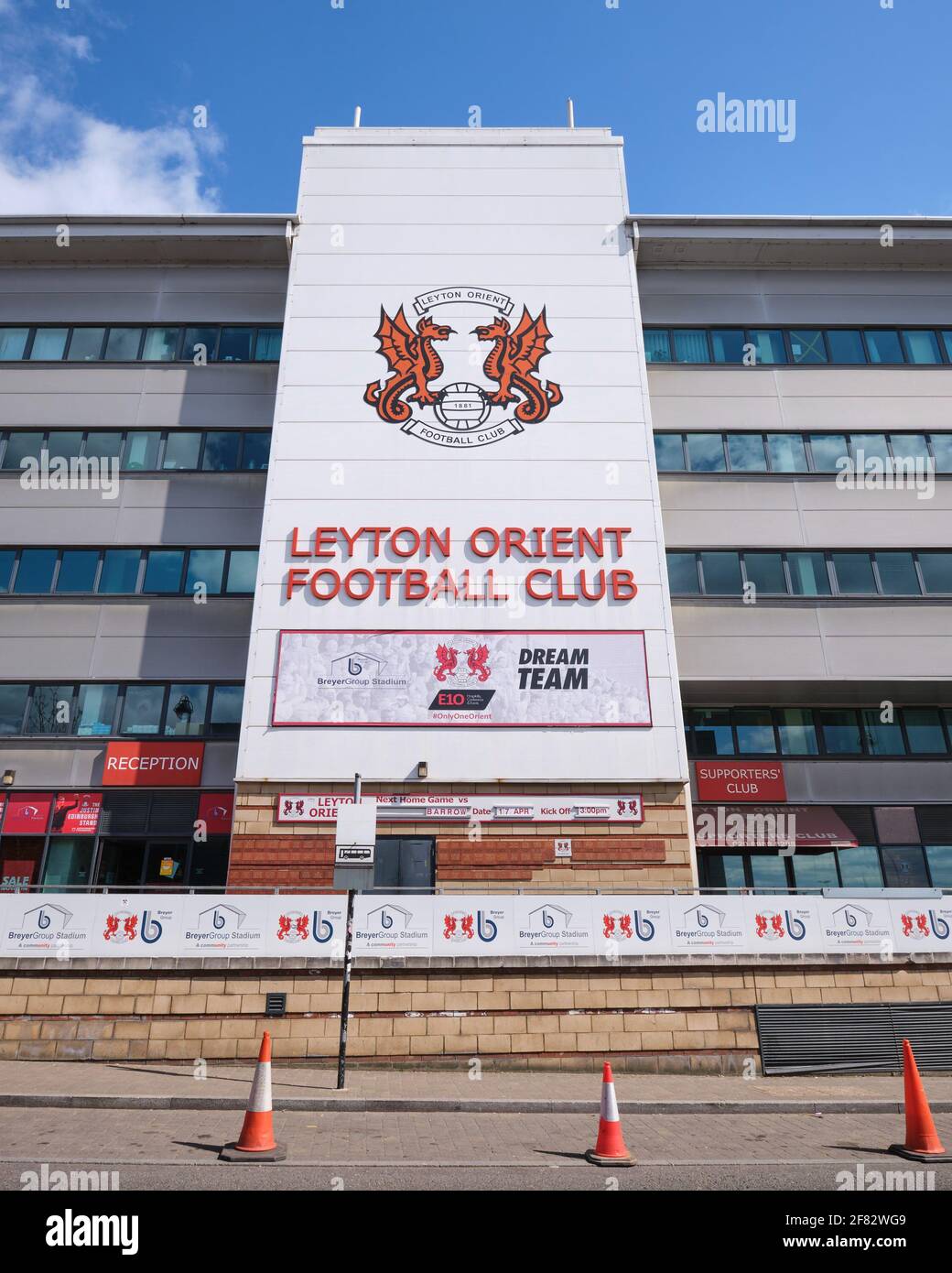 London, UK. 11th Apr, 2021. The Breyer Group Stadium before the FA Cup ...