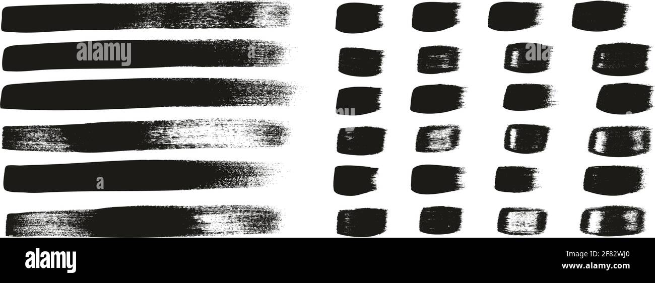 Flat Calligraphy Paint Brush Regular Straight Lines Mix High Detail ...