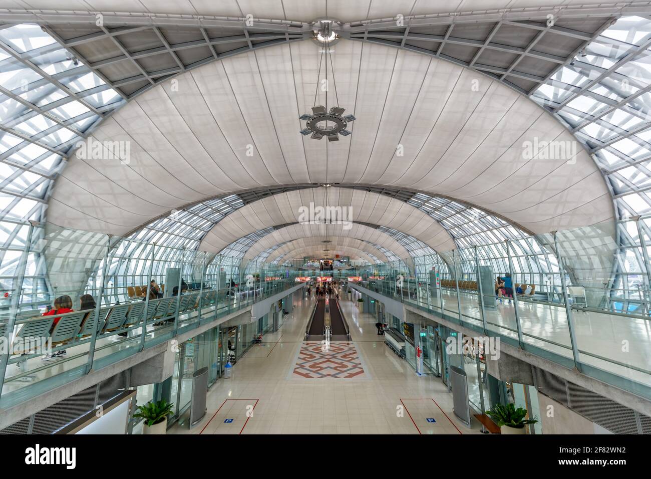 Bangkok, Thailand – 25. January 2018: Terminal at Bangkok-Suvarnabhumi ...