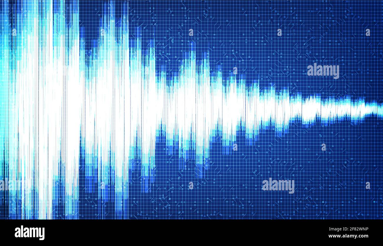 Digital Sound Wave on Pink Background,technology and earthquake wave ...