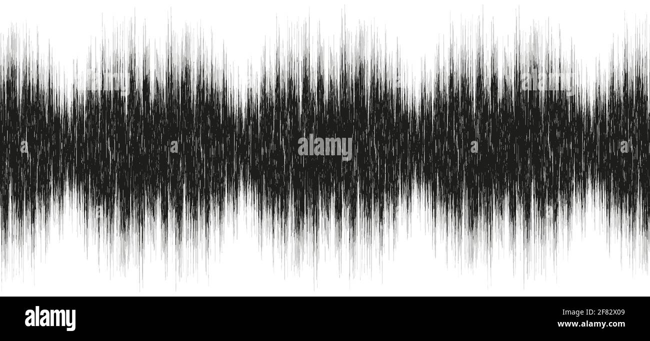 Modern Black Sound Wave on White paper background,audio wave diagram ...
