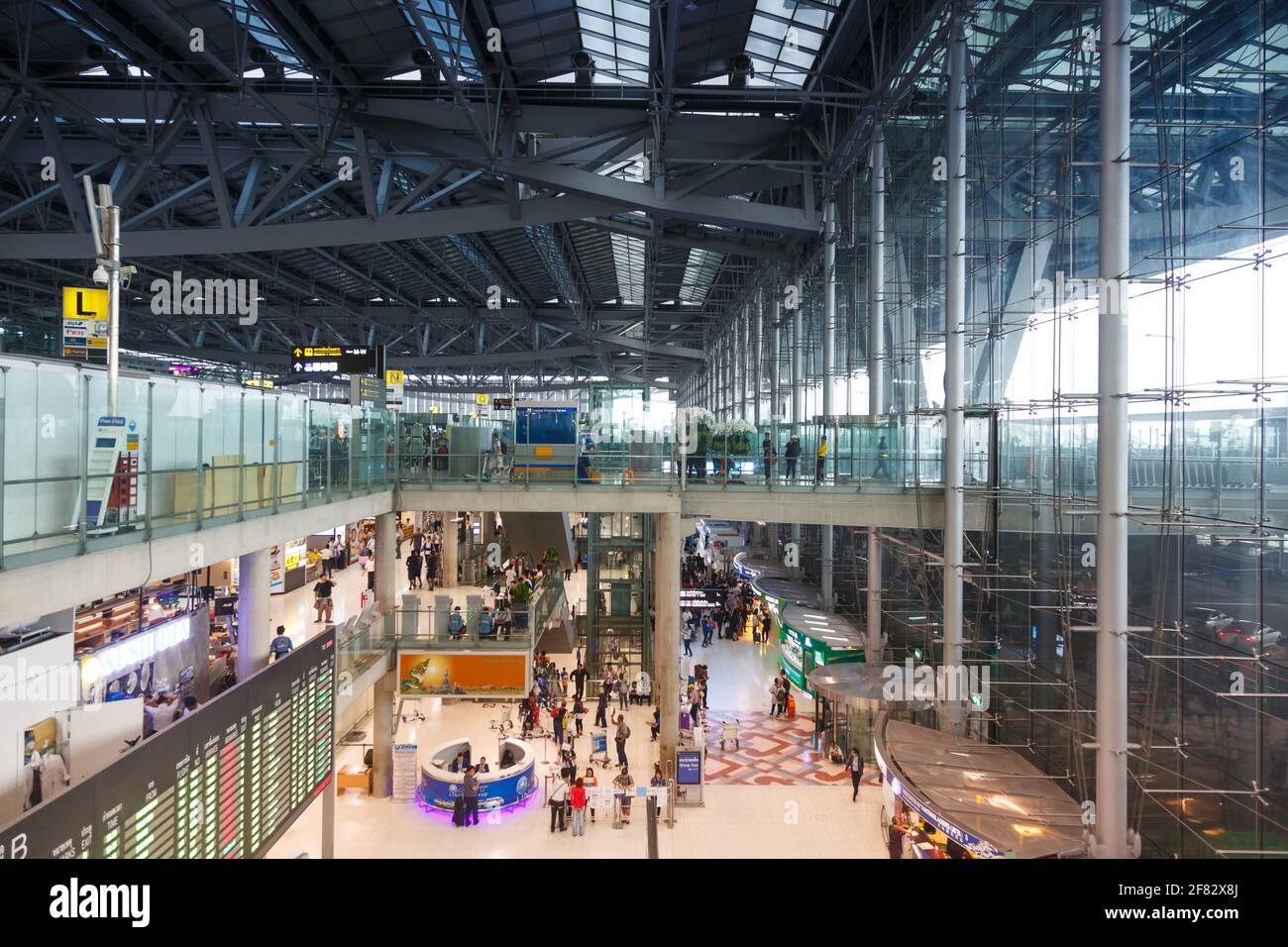 Bangkok, Thailand – 25. January 2018: Terminal at Bangkok-Suvarnabhumi ...