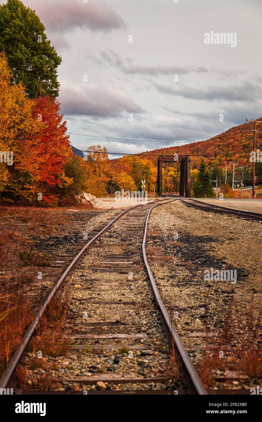 Fall Season in New Hampshire Stock Photo - Alamy