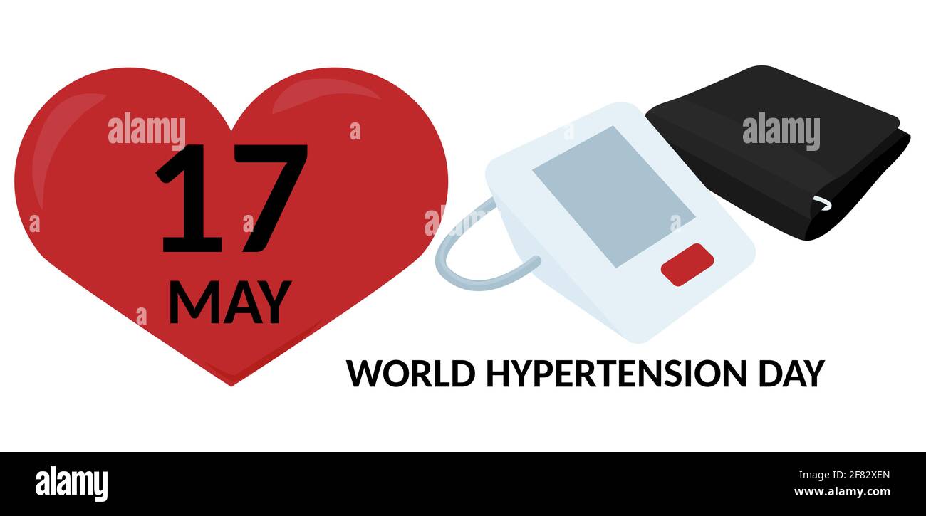 World Hypertension Day, 17th May. Blood pressure control concept ...