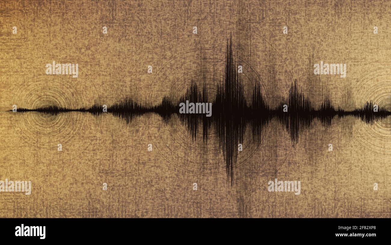 Earthquake Wave Low and Hight richter scale with Circle Vibration on ...