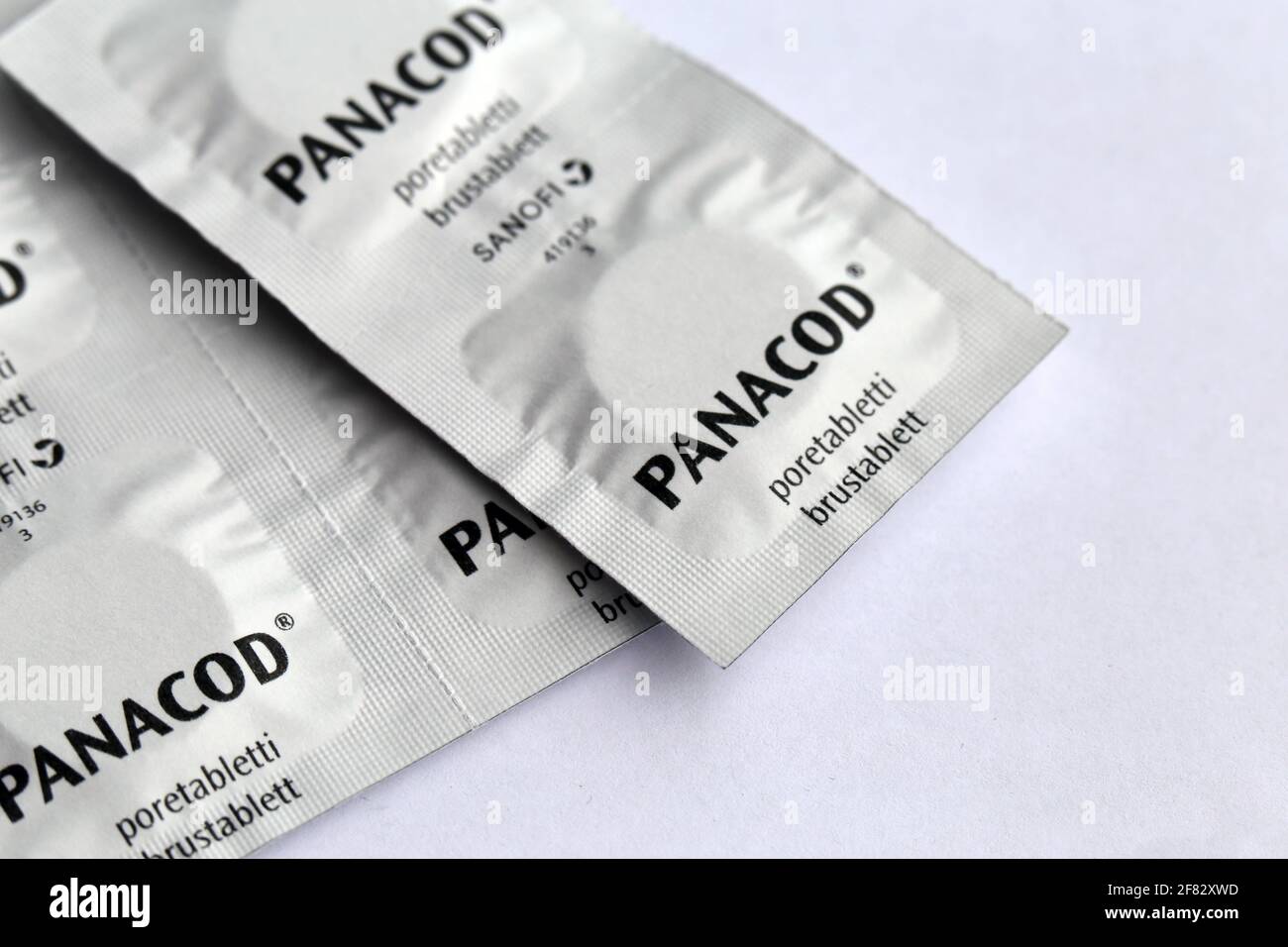 Panacod effervescent tablets. Prescription pain killer drug. This ...
