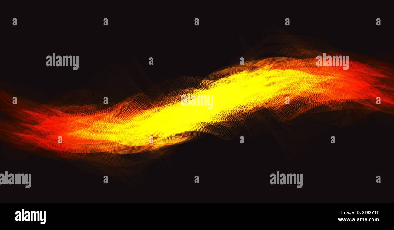 Flame Digital Sound Wave on Brown Background,Technology Wave concept ...