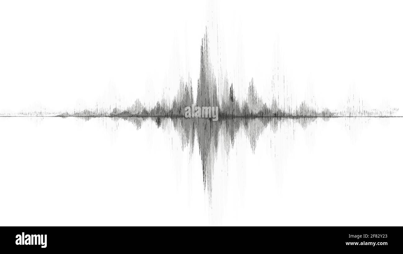 Earthquake Wave on White paper background,sound wave diagram concept ...